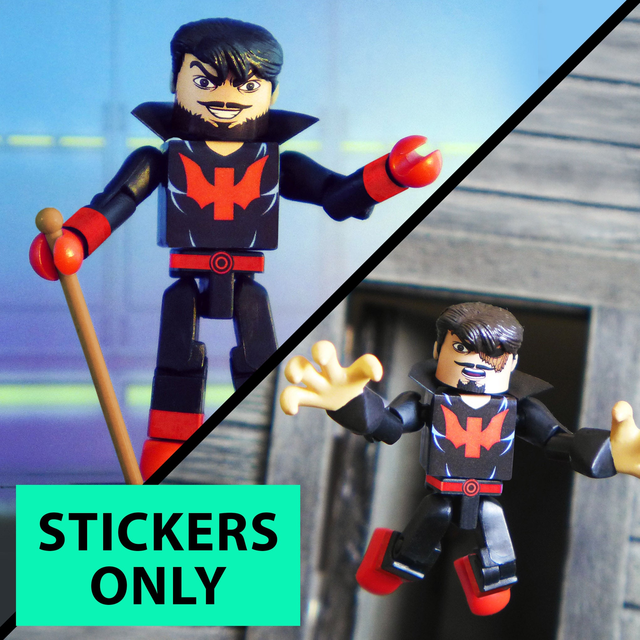 Black Tom Cassidy Character Stickers – Luke's Toy Store
