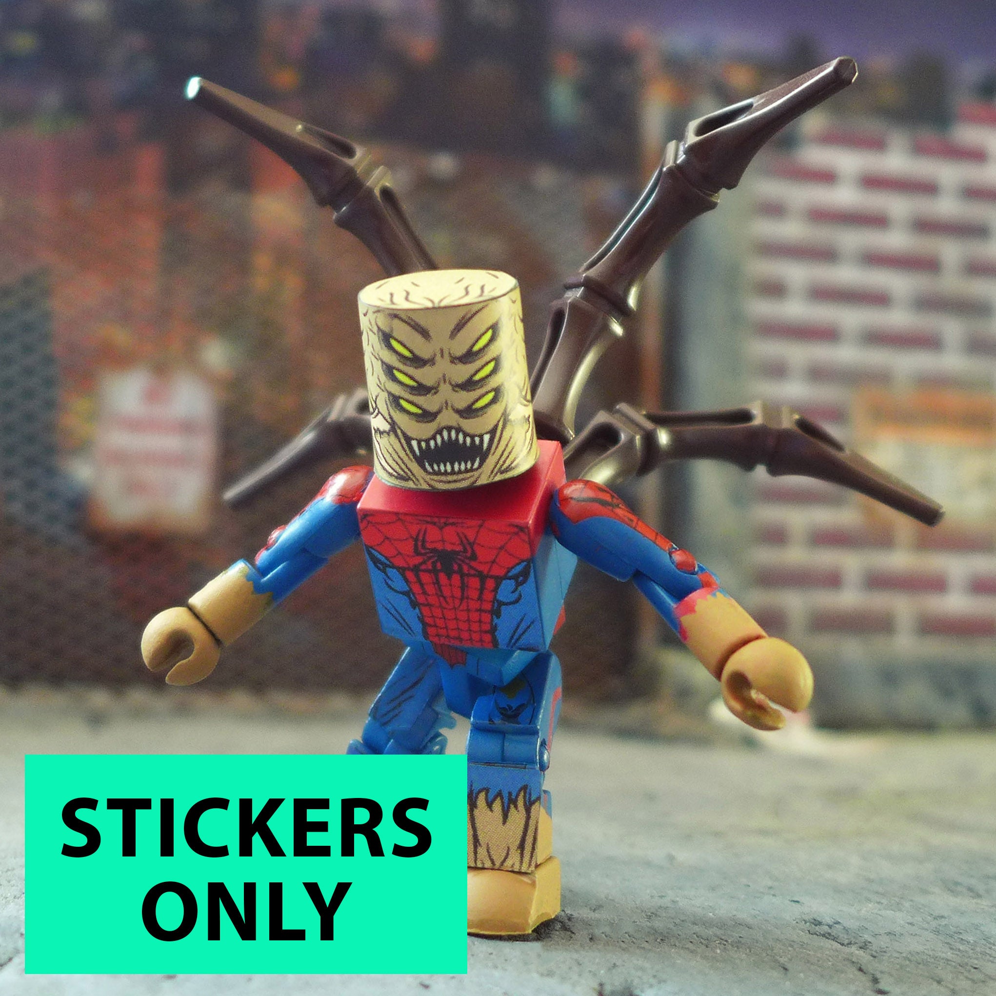 Spider-X (or Man-Spider) Character Stickers – Luke's Toy Store